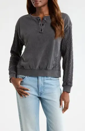 Lucky Brand Textured T-shirts For Women
