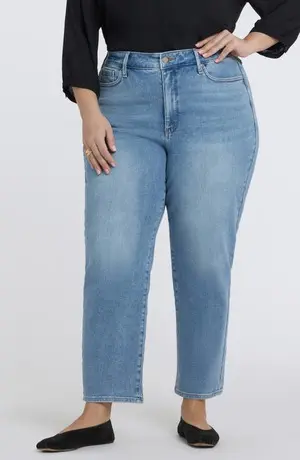 NYDJ Kasey Ankle Stovepipe Jeans - Mist Springs