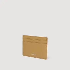 Sandro Leather Logo Card Holder