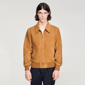 Sandro Suede Leather Jacket