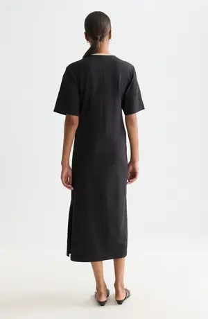 Scotch & Soda Stretch Cotton T-shirt Midi Dress