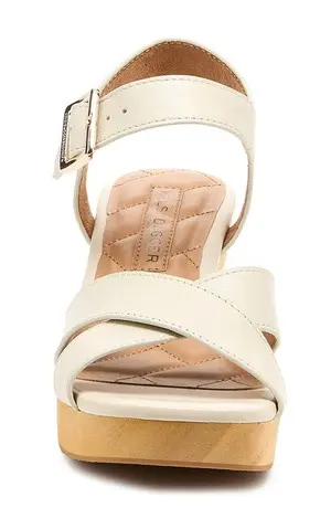 KELSI DAGGER BROOKLYN Riv Crossover Strap Sandal - Salt