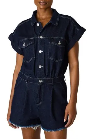 Steve Madden Calliope Denim Romper - Bijou Blue