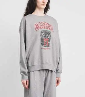 GANNI Organic Cotton Margot Kitty Sweatshirt