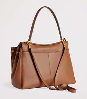 Balenciaga Medium Leather Rodeo Shoulder Bag - Brown