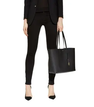 Saint Laurent Shopping E/w Tote Bag - Black