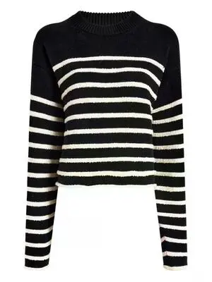 Proenza Schouler White Label Striped Cropped Sweater