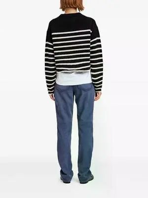 Proenza Schouler White Label Striped Cropped Sweater