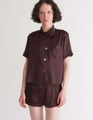Araks Shelby Pajama Top - Brown