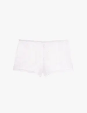 Araks Guinevere Lace Lounge Shorts - White