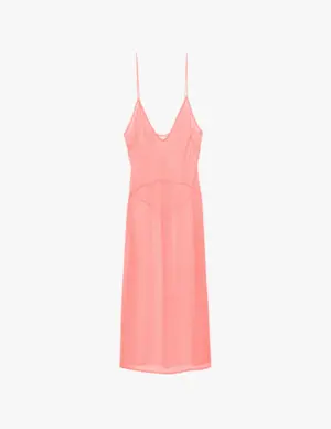 Araks Cadel Knee-length Silk Slip - Pink