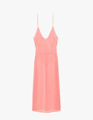 Araks Cadel Knee-length Silk Slip - Pink