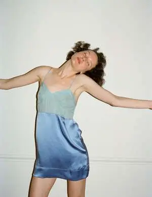 Araks Holly Silk Slip - Blue