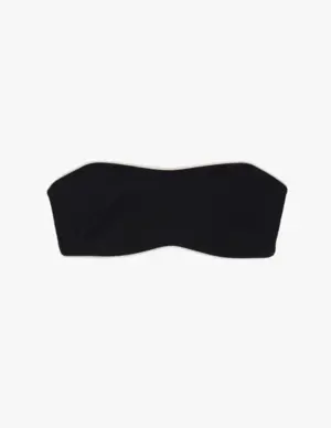 Araks Lei Bandeau Bikini Top - Black