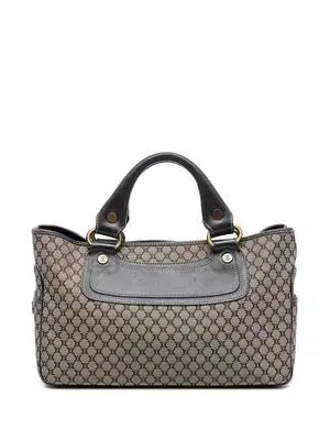 Celine 20th Century Macadam Canvas Boogie Handbag - Brown