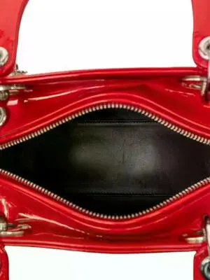 Dior 2015 Medium Lady Satchel - Red