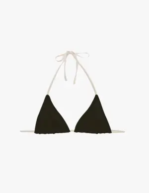 Araks Nelle Bikini Top - Black And White