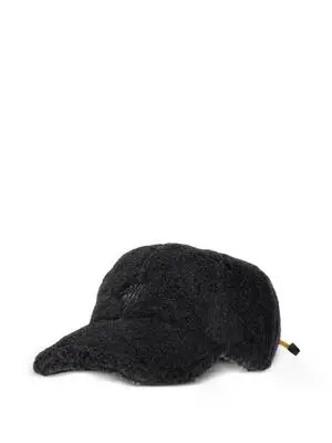 Miu Miu Fleece Baseball Cap - Black