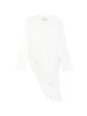LITKOVSKA Asymmetric-hem T-shirt - White