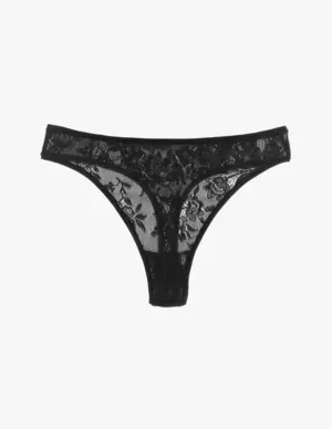 Araks Tine Thong Black Black