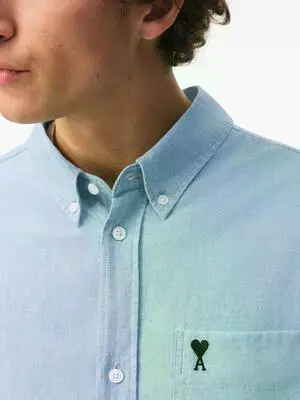 Ami De Coeur Embroidered Shirt - Blue