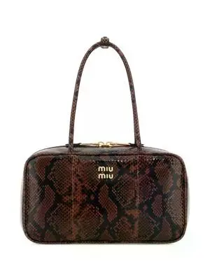 Miu Miu Medium Printed Leather Beau Shoulder Bag
