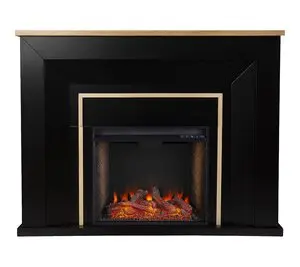 SEI FURNITURE Sei Cardington Criss Cross Electric Fireplace - One-color