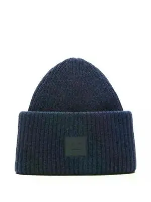 Acne Studios Ribbed Beanie - Blue