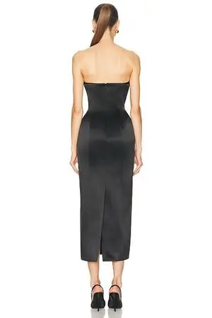 NICHOLAS Kasia Strapless Layered Bustier Dress