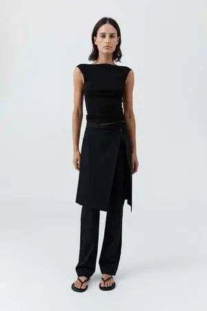 ST AGNI Wool Hybrid Skirt Pants