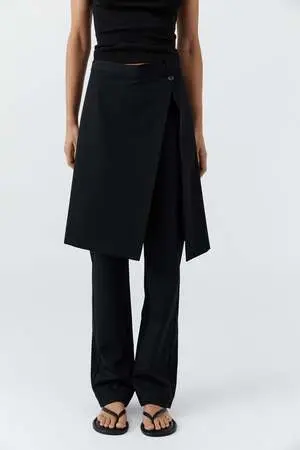 ST AGNI Wool Hybrid Skirt Pants