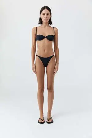 ST AGNI Balconette Bikini Top - Black