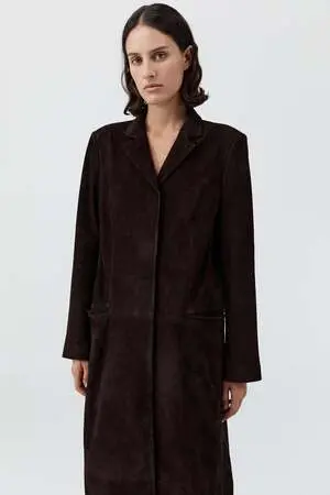ST AGNI Suede Tailored Coat
