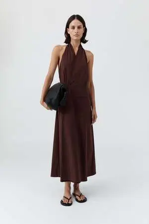 ST AGNI Halter Wrap Dress