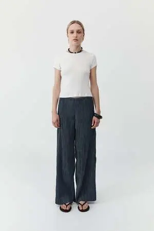 ST AGNI Mini Pleat Pants