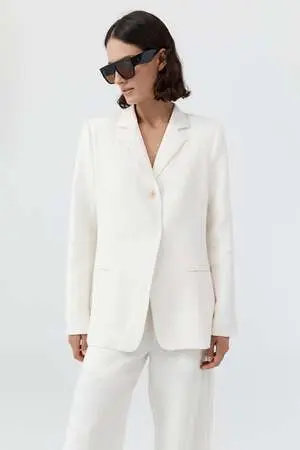 ST AGNI 90s Linen Blazer