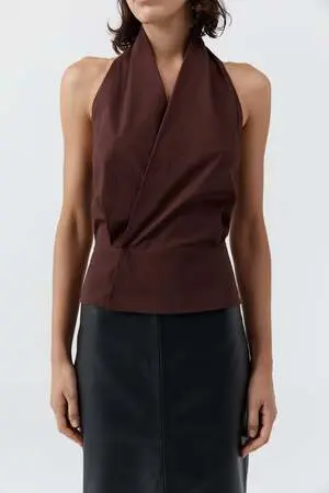 ST AGNI Halter Wrap Top