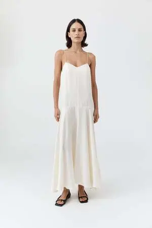 Strappy Silk Slip Dress