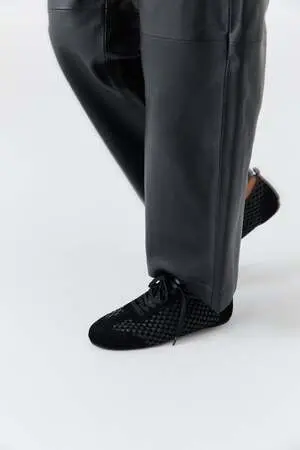 ST. AGNI Lattice Weave Ballet Sneaker