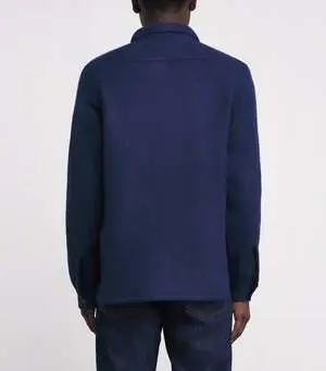 Polo Ralph Lauren Wool-blend Felt Overshirt - Navy