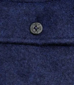 Polo Ralph Lauren Wool-blend Felt Overshirt - Navy