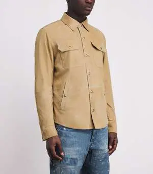 Polo Ralph Lauren Suede Overshirt - Green