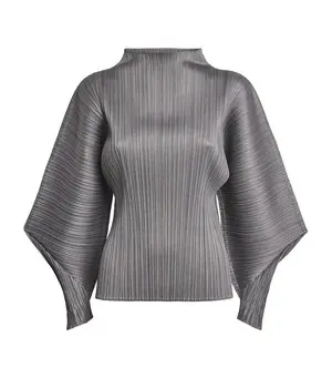 Issey Miyake Mock Neck Tops
