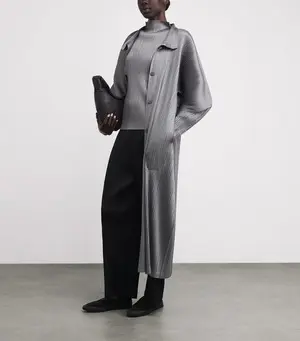 Issey Miyake Skyline A-line Coat - Grey