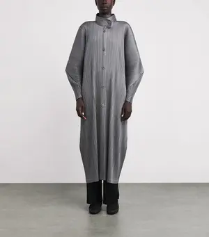 Issey Miyake Skyline A-line Coat - Grey