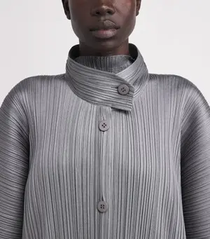 Issey Miyake Skyline A-line Coat - Grey