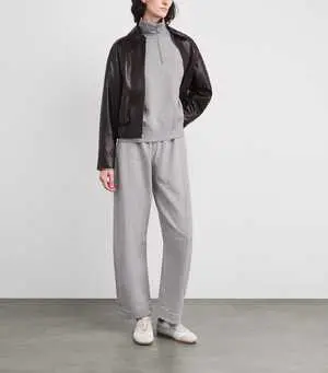 GANNI Organic Cotton Half-zip Sweatshirt - Grey