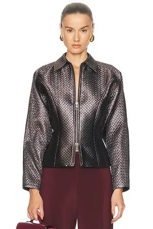 THE SEI Double Zip Fitted Jacket - Multi