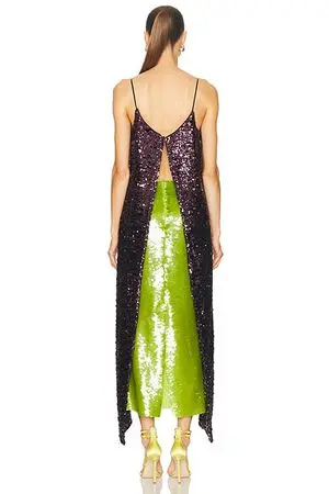 Rabanne Sequined High-low Tank Top
