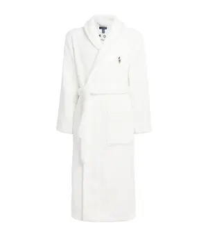 Polo Ralph Lauren Cotton Terry Polo Bear Robe - White